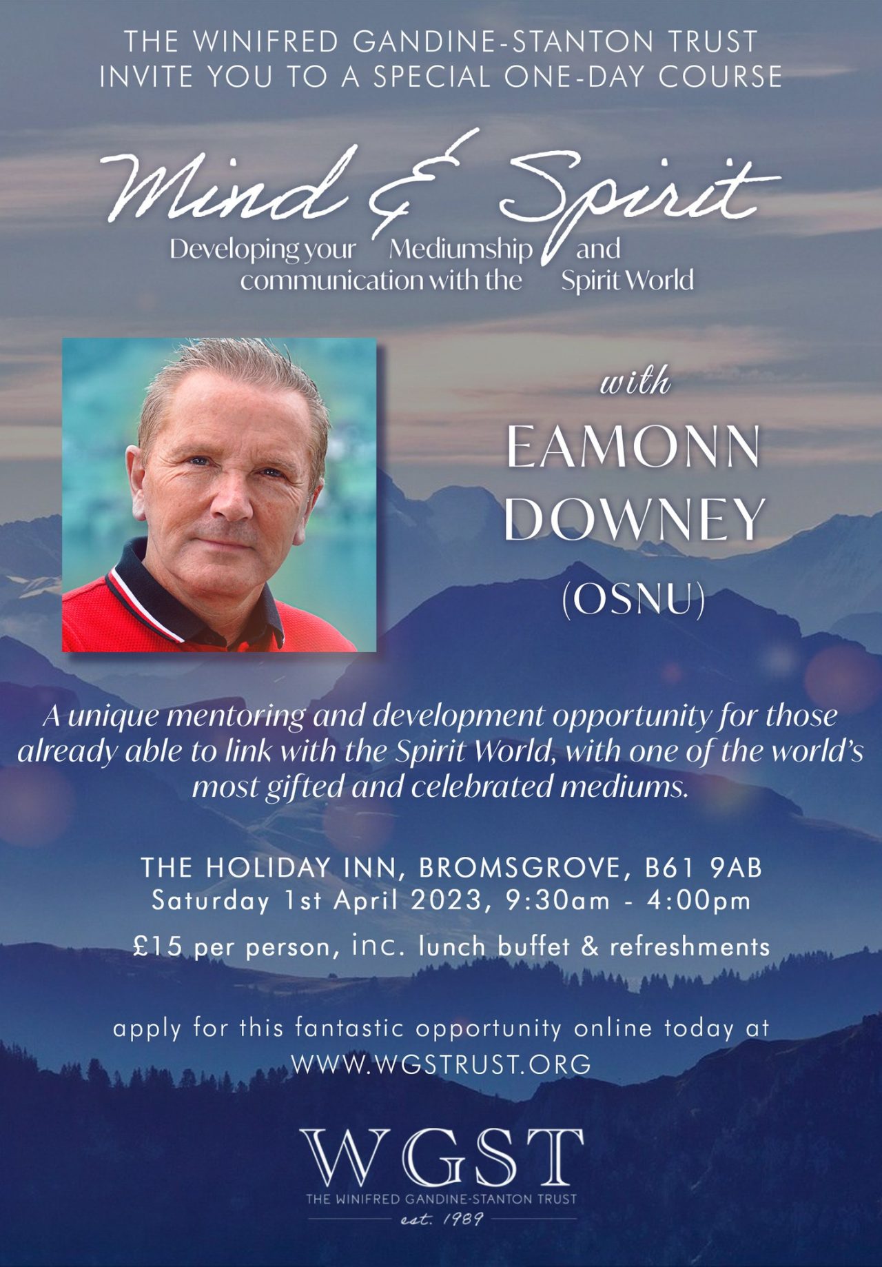 'Mind & Spirit' course with Eamonn Downey | WGST - The Winifred Gandine ...